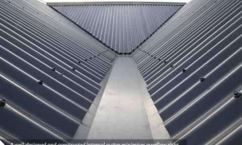 Membrane internal roof gutters | BRANZ Build